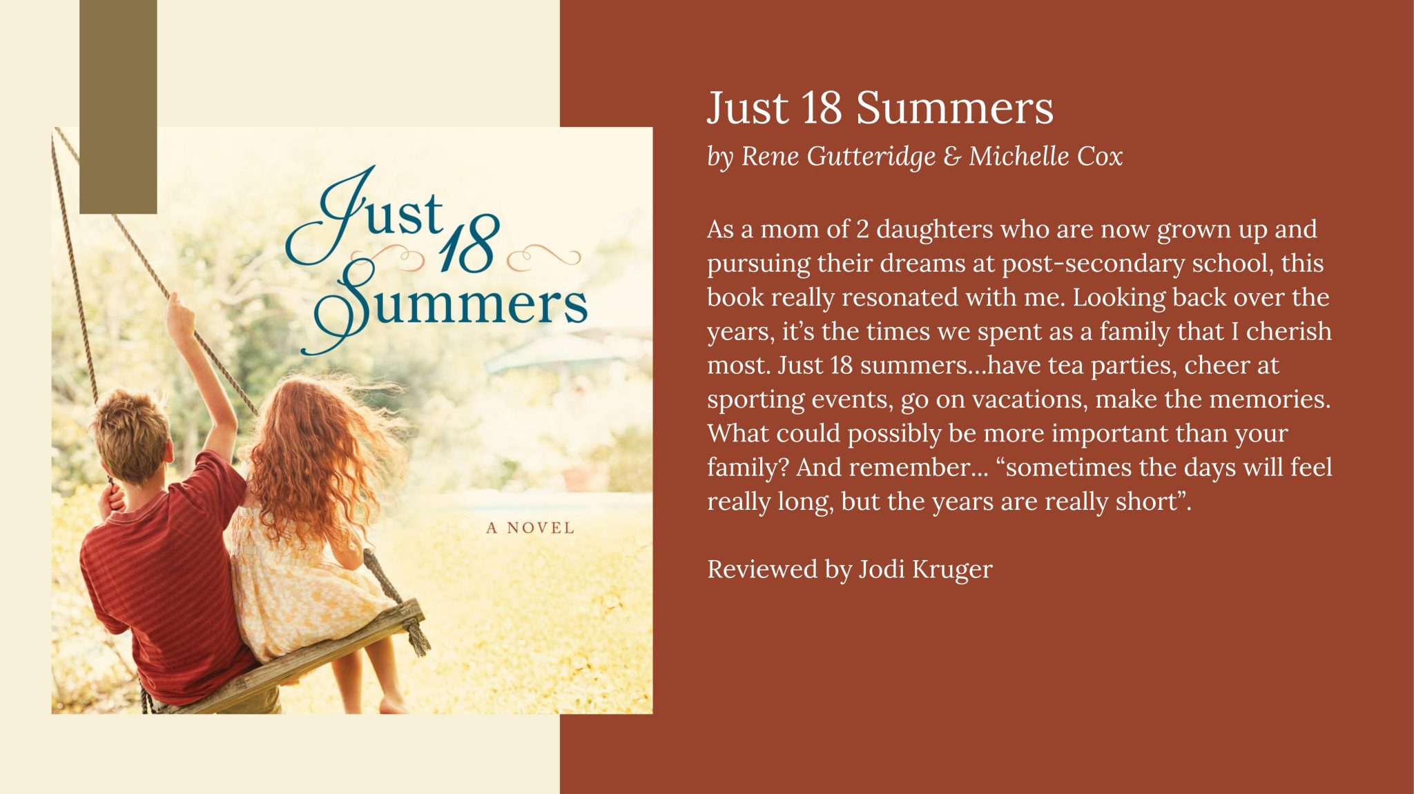August 2023 Book Review "B" - Just 18 Summers - Leamington United ...